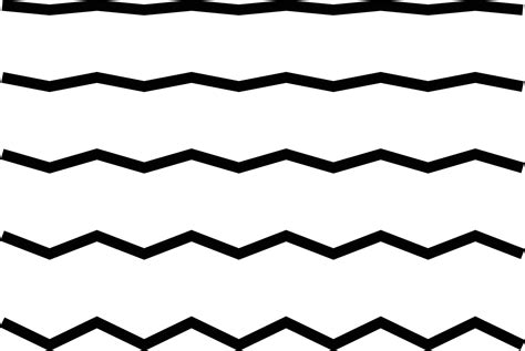 Collection Of Wavy Zigzag Lines Zigzag Line Icon Set Vector 26706098