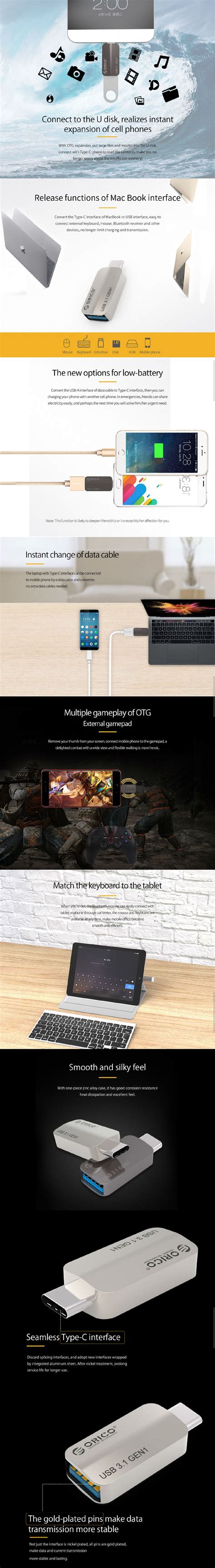 Orico CTA2 SV OTG Sync And Charge USB Type C Adapter Umart Com Au