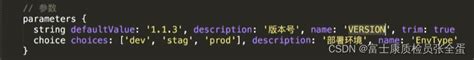 jenkins 流水线语法 06 options 运行时选项和 parameters参数化构建 jenkins的parameters csdn博客