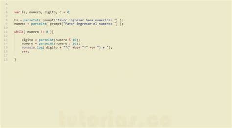 Ciclo While Javascript Expresar Base Cualquier Sistema Numerico