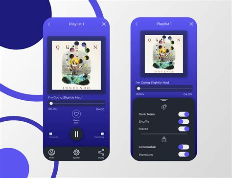 Music Player Settings UI Design On Behance