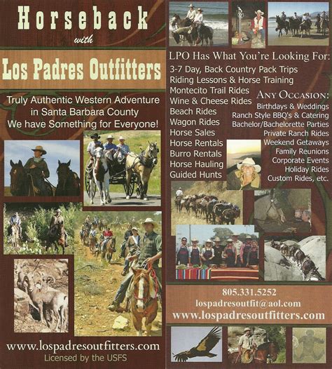 Los Padres Outfitters Los Padres Outfitters Brochure