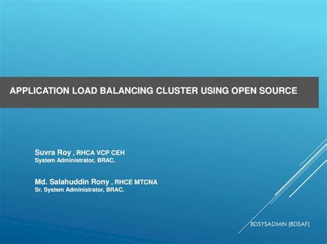 PDF APPLICATION LOAD BALANCING CLUSTER USING OPEN SOURCEbdsysadmin Org Wp Content Uploads 2015