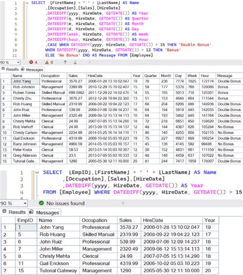 Sql Datediff Function