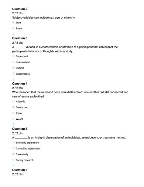 SOLUTION Psyc Liberty University Quiz The Science Of Psychology Practice Material