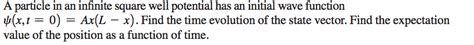 Solved A Particle In An Infinite Square Well Potential Has