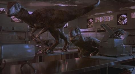 Awesome Kitchen Screenshot With The Two Velociraptors From Jurassic