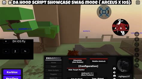 {new} roblox best da hood swagmode script gui pastebin works on mobile