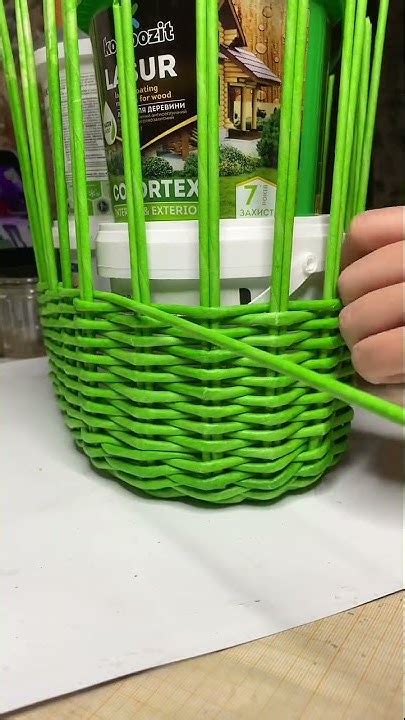 Плетена хлібниця із паперової лози Youtube