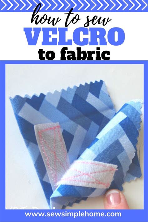 How To Sew Velcro Or Hook Loop Tape Closures Sew Simple Home