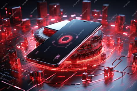 Premium Ai Image Cybersecurity On Mobile Devices
