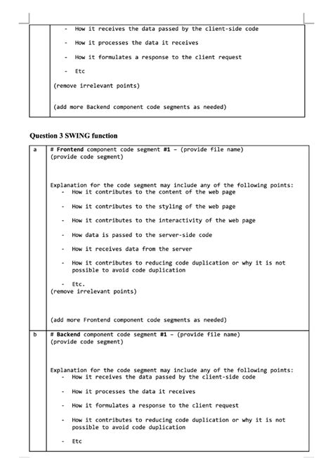 Solved Question SWING Function Chegg