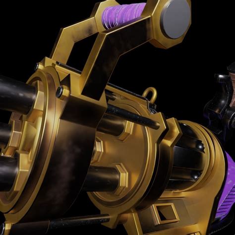 Arcane Jinx Minigun 3d Model Cgtrader
