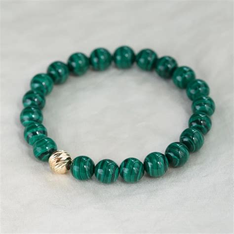 Malachite Bracelet Etsy
