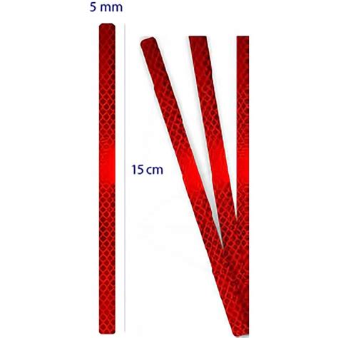 Cinta Conspicuity 3m Strips Rojo 12 Tiras