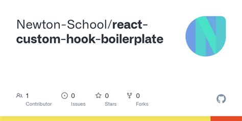 Github Newton School React Custom Hook Boilerplate