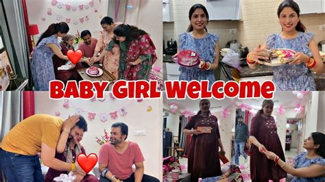 BABY GIRL Ka Kiya Ghar Pe WELCOME Baby Ko Diya Mama Maami Ki Taraf Se Shagun YouTube