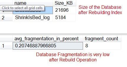 Sql Server Shrinking Database Is Bad Increases Fragmentation Reduces Performance Sql