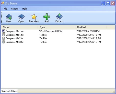 zip files easy codeproject