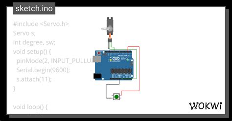 Play Servo V2 Wokwi Esp32 Stm32 Arduino Simulator