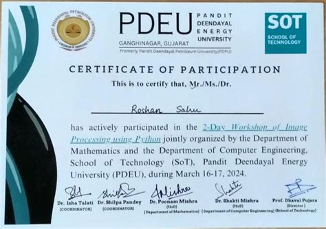 roshan sahu on linkedin machinelearning python imageprocessing pdeu