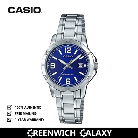 Casio Small Analog Watch Ltp V004d 2b Shopee Malaysia