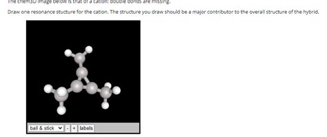[solved] Ine Chem3d Image Below Is That Of A Cation Doubl