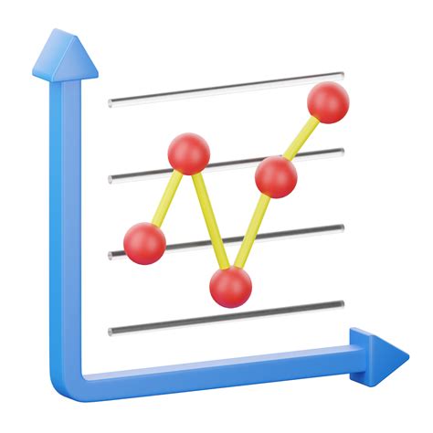 3d Illustration Line Graph Chart 40502135 Png