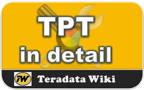 Teradata Wiki Tpt In Deatail