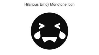 Hilarious Emoji Monotone Icon In Powerpoint Pptx Png And Editable Eps Format PPT Template