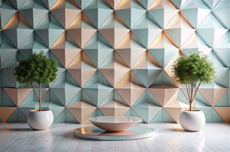 Bare Bones Geometric Backdrop Ideal For Highlig Stock Illustration