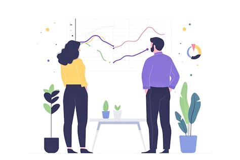 Premium Photo Professionals Analyzing Charts On Computer Monitor