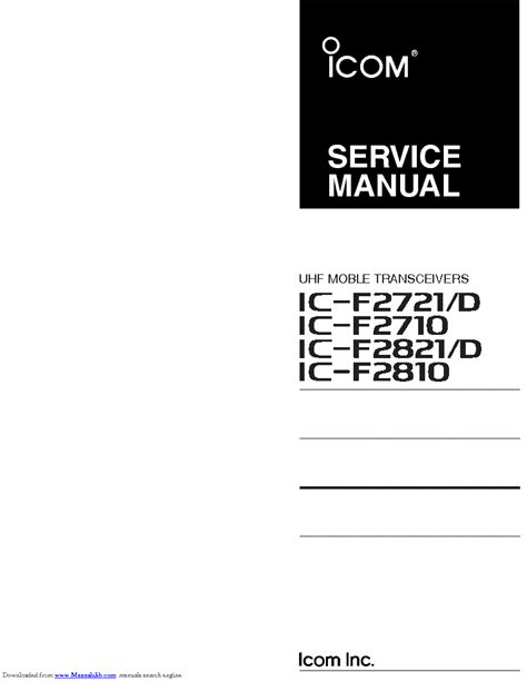 icom ic f2710 f2810 f2721 f2821 sm service manual download schematics