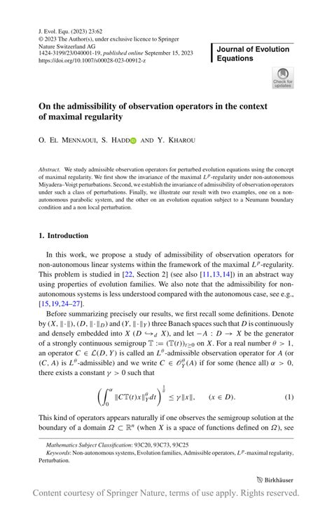 On The Admissibility Of Observation Operators In The Context Of Maximal