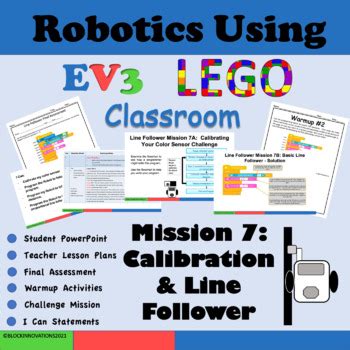 Robotics Using EV Classroom Mission Line Follower By BLOCK INNOVATIONS