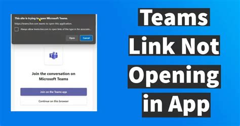Fix Microsoft Teams Link Not Opening In App Reveal That