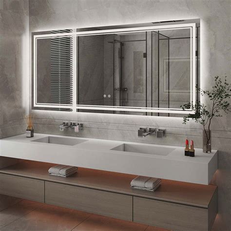 Lumen Rectangular Frameless Custom Led Mirror