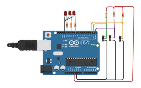 Circuit Design Exercício 2b Arduíno Tinkercad