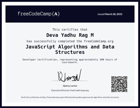 Deva Yadhu Rag M On Linkedin Freecodecamp Javascript Datastructuresandalgorithms