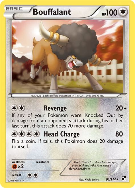 Bouffalant Black And White 91 Bulbapedia The Community Driven