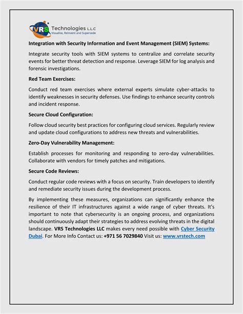 Implementing Robust Cybersecurity Measures In It Infrastructures Pdf