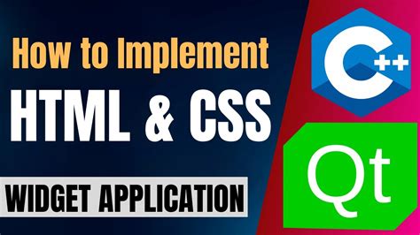 How To Implement Html And Css In Qt C Project Urdu Hindi Youtube