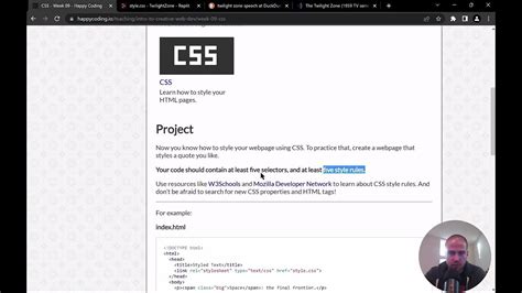 Styling A Quote Css Project Intro To Creative Web Dev Week 09 Youtube
