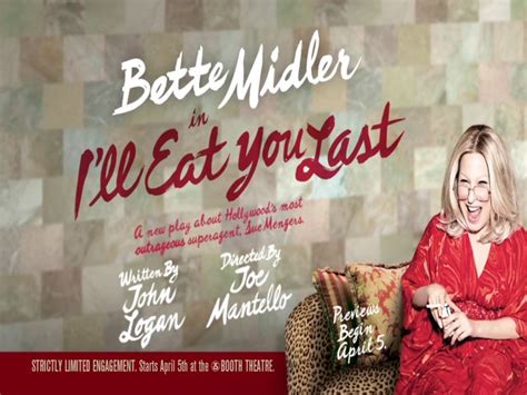 I LL EAT YOU LAST A Chat With Sue Mengers Starring Bette Midler All Talking No Singing
