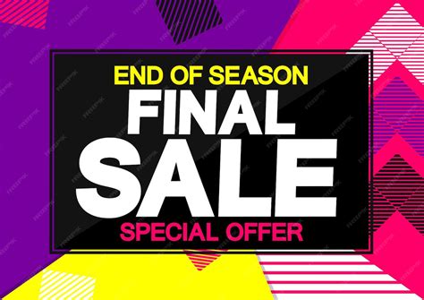 Premium Vector Final Sale Poster Design Template For Shop Or Online