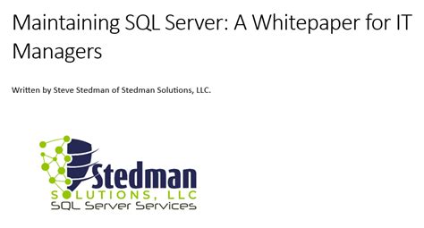 Managing SQL Server Growth