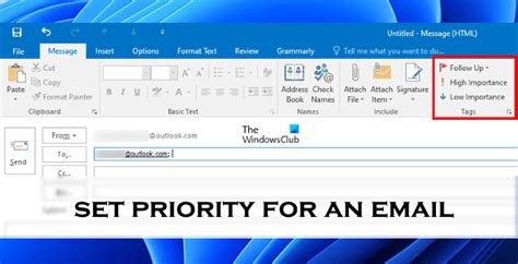How To Send High Priority Email In Outlook Mobile App Android Design Talk