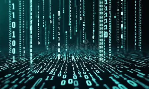 abstract digital binary code rain background stock video video of
