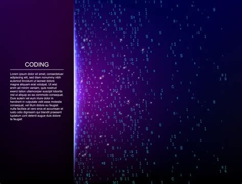 Binary Computer Code Random Signs Royalty Free Vector Image