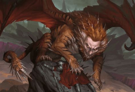 Manticore 5e Guide Wait Is That A Human Face Explore Dnd